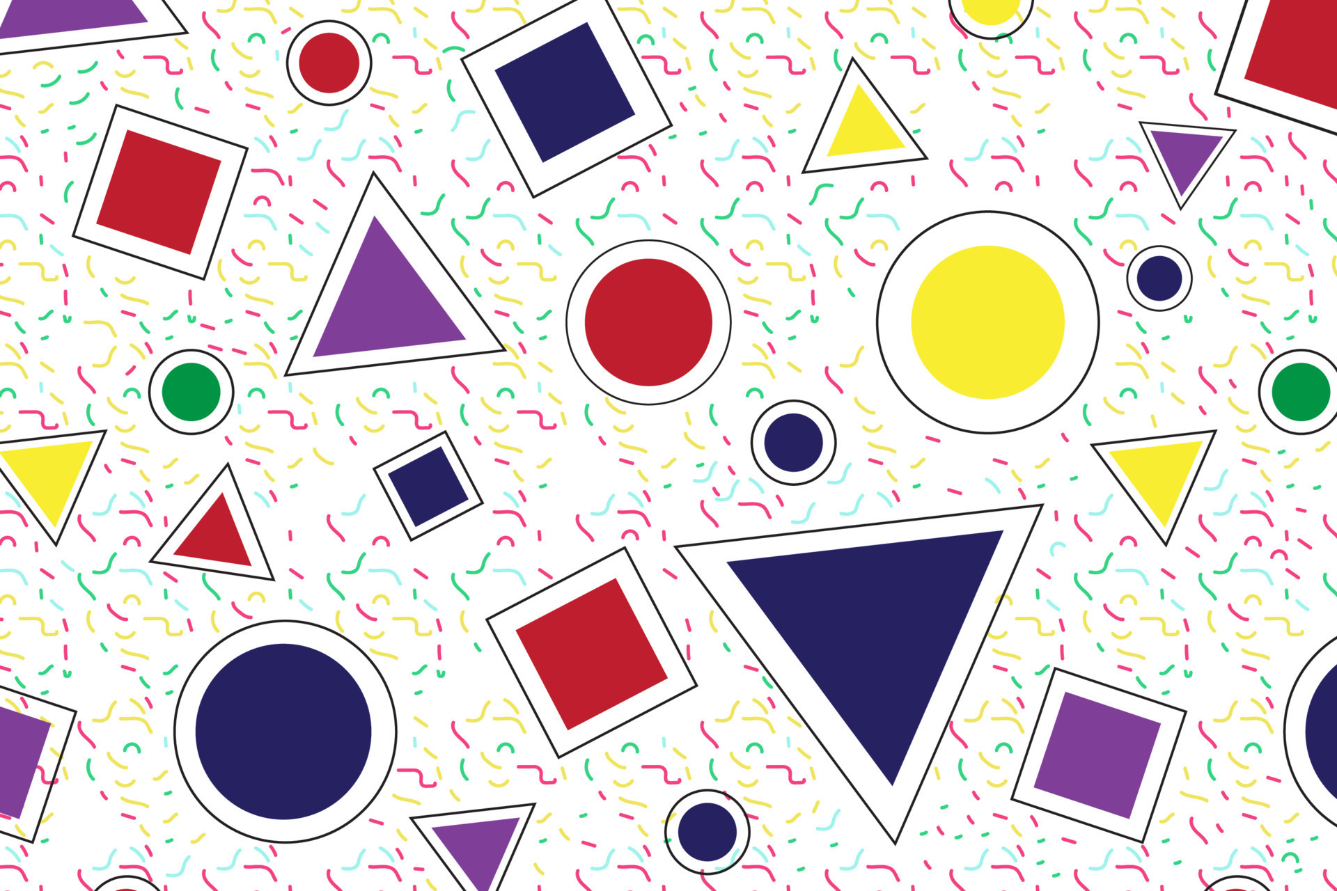 colorful Universal trend geometric shapes background. Design elements ...