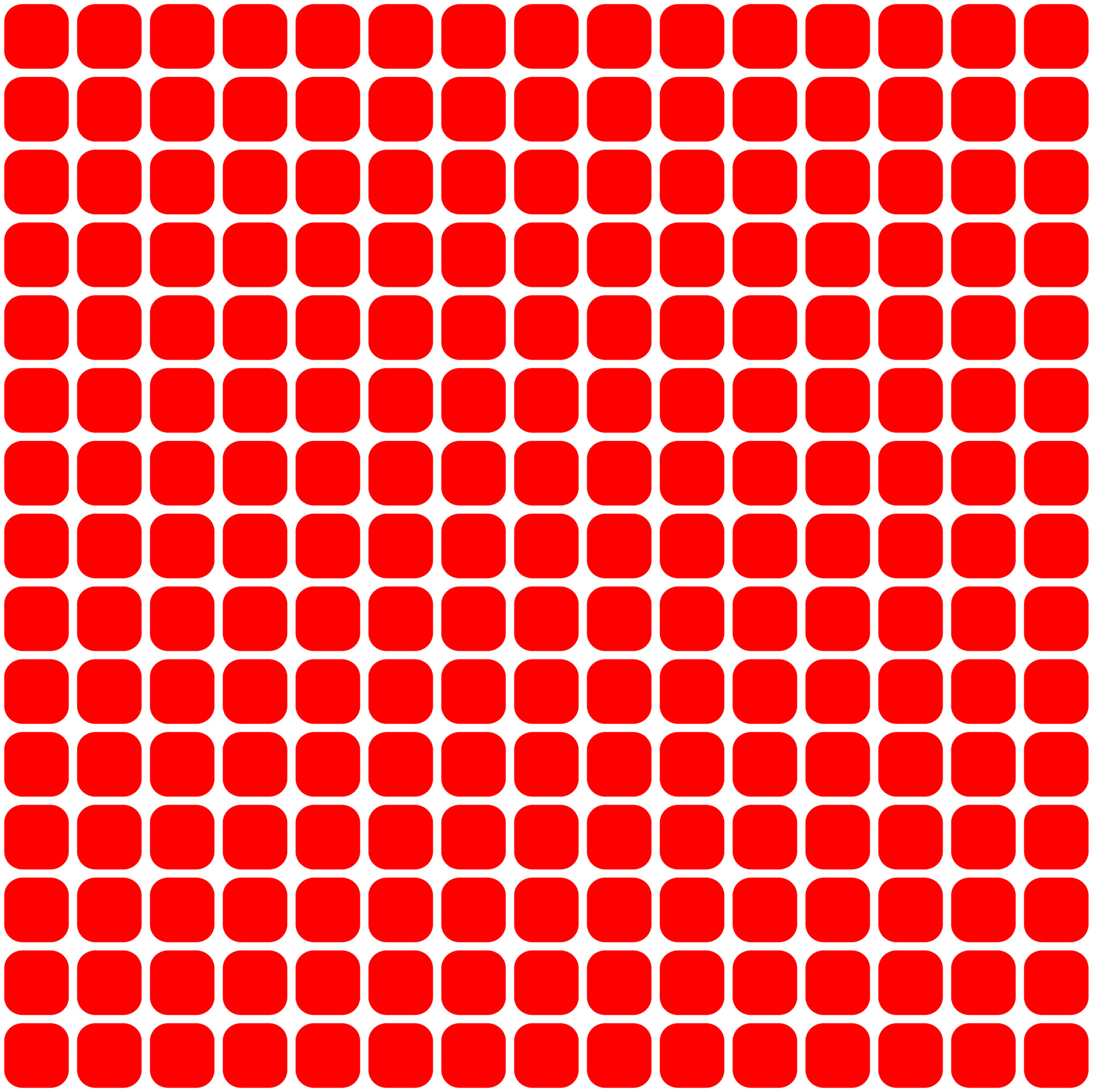 Seamless Abstract Pattern With Many Geometric Orange Red Square Rounded Edges Boxes Vector