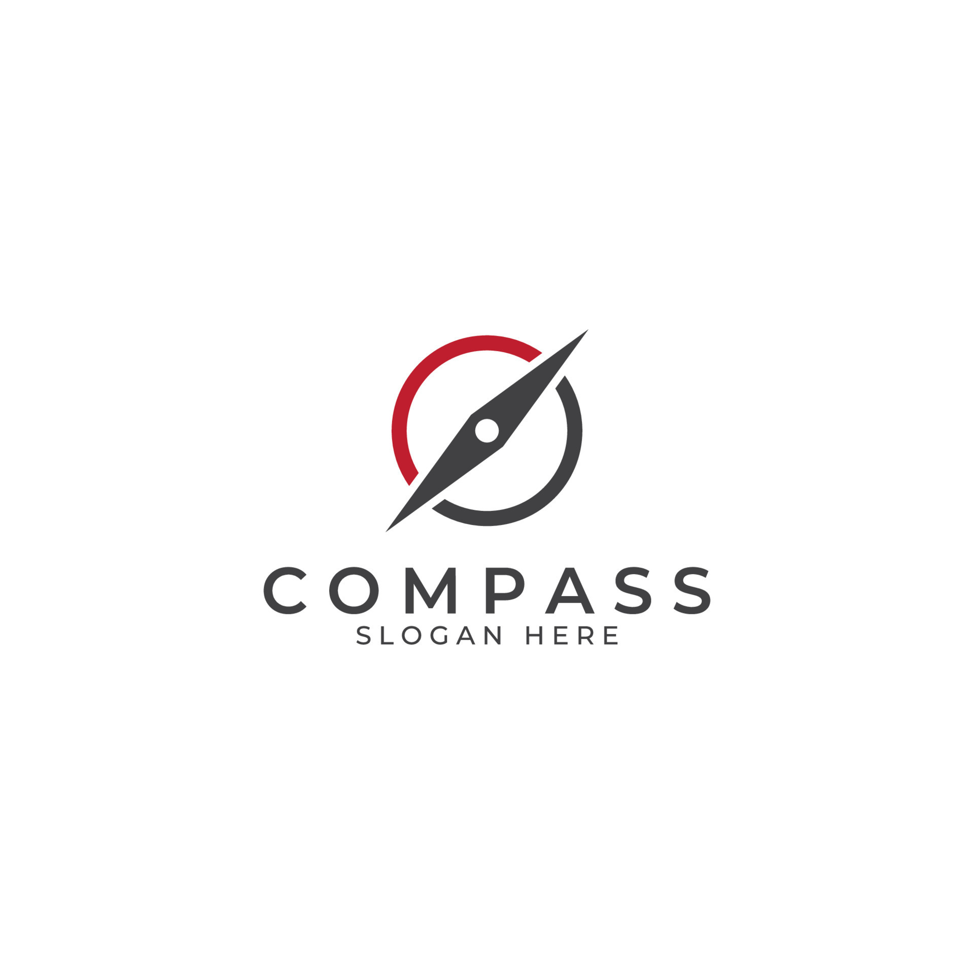 Compass Logo Directional Guide Or Pandom Compass Logo Icon Vector