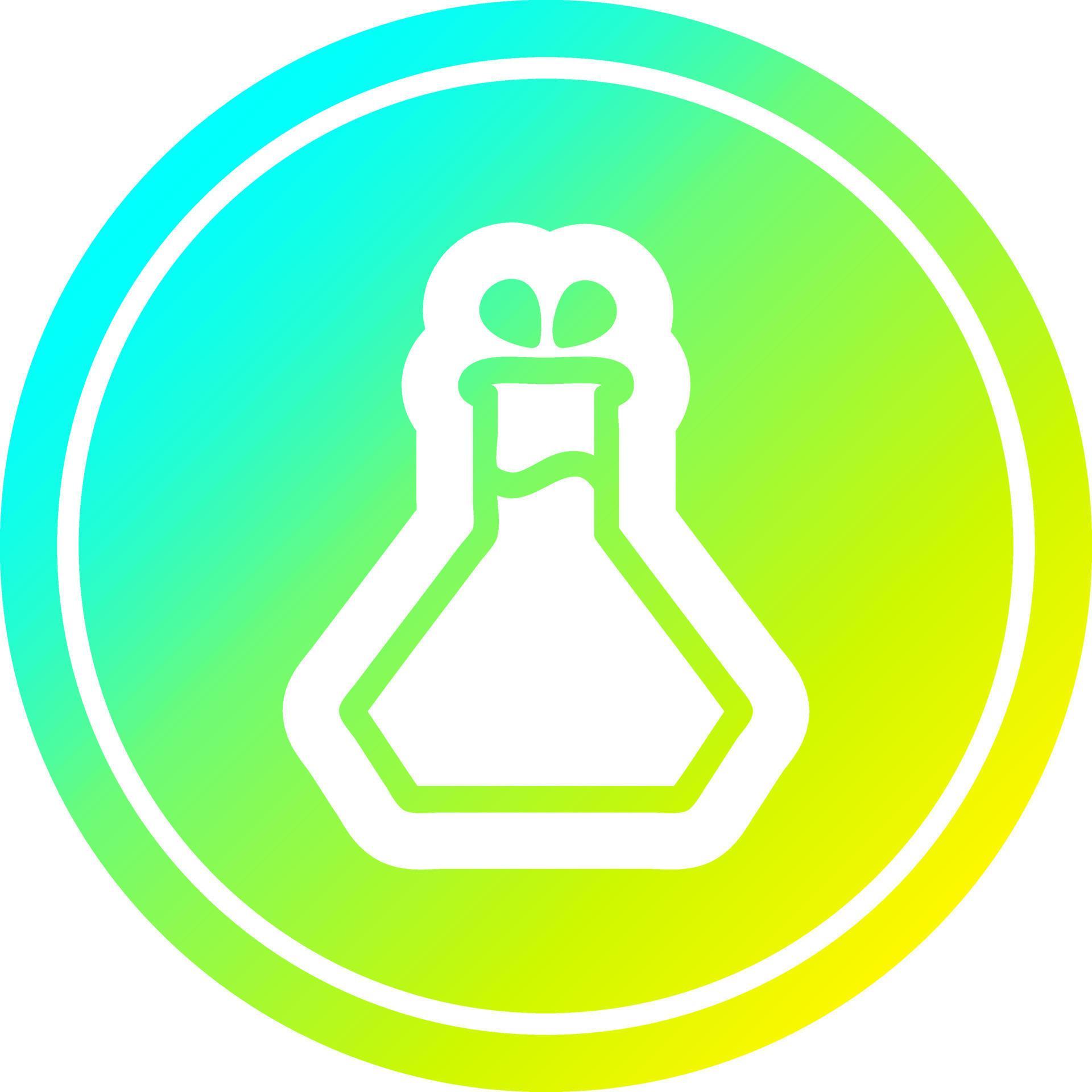 Science Experiment Circular In Cold Gradient Spectrum 9946033 Vector