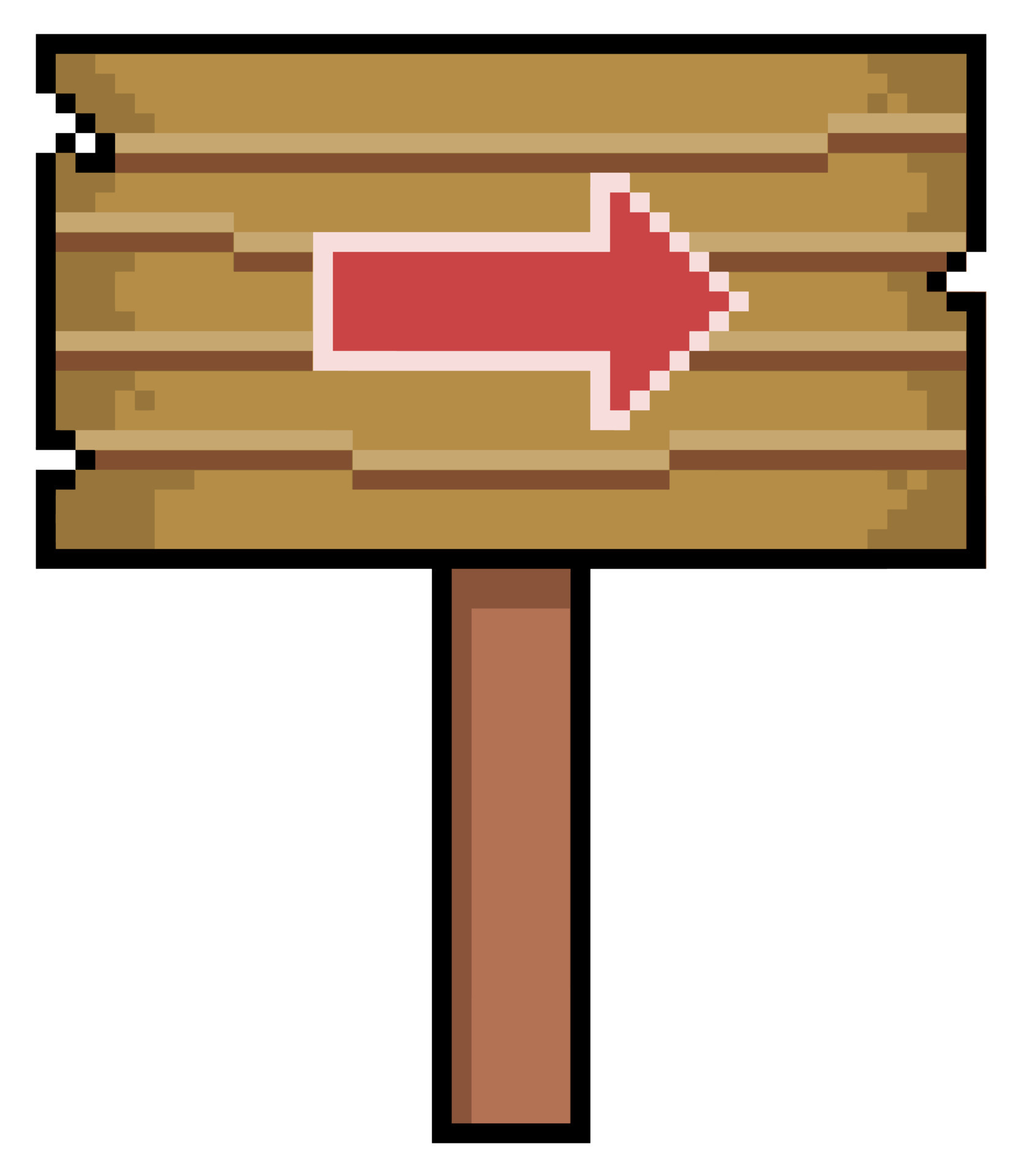 Pixel art wooden sign with indicative arrow. 8bit game item on white ... Pixel art wooden sign with indicative arrow. 8bit game item on white ...