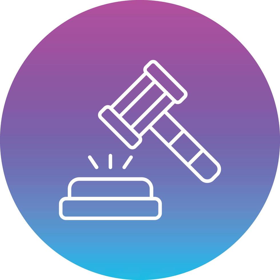 Judge Gradient Circle Line Inverted Icon 9958311 Vector Art At Vecteezy