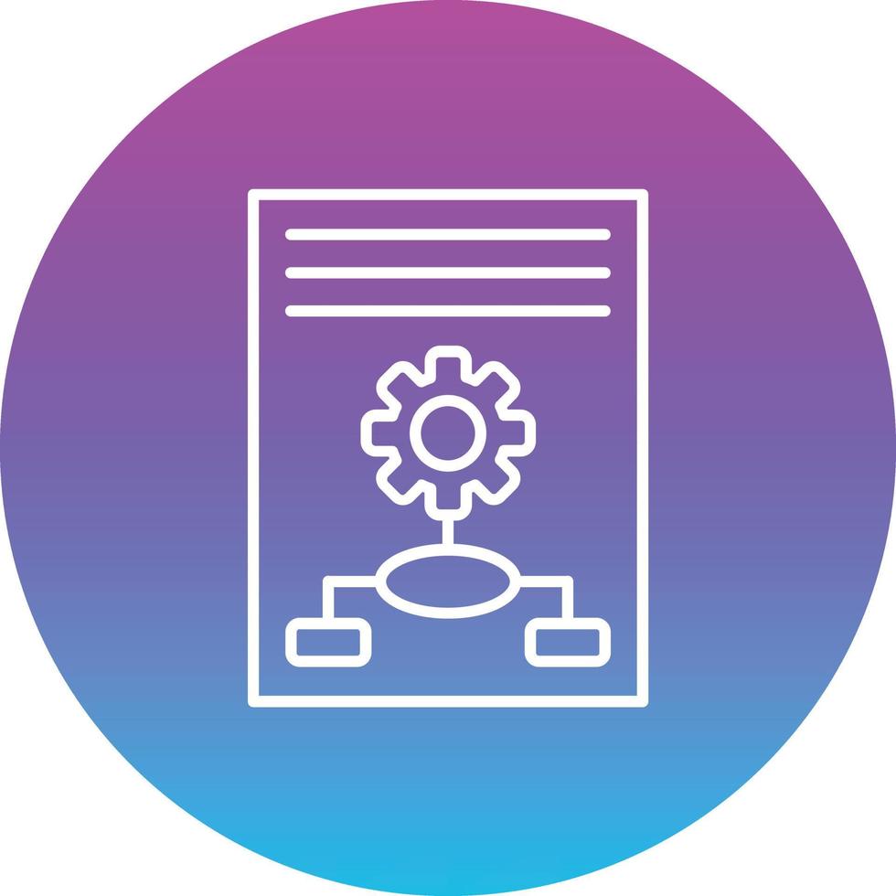 Implementation Gradient Circle Line Inverted Icon 9958364 Vector Art At