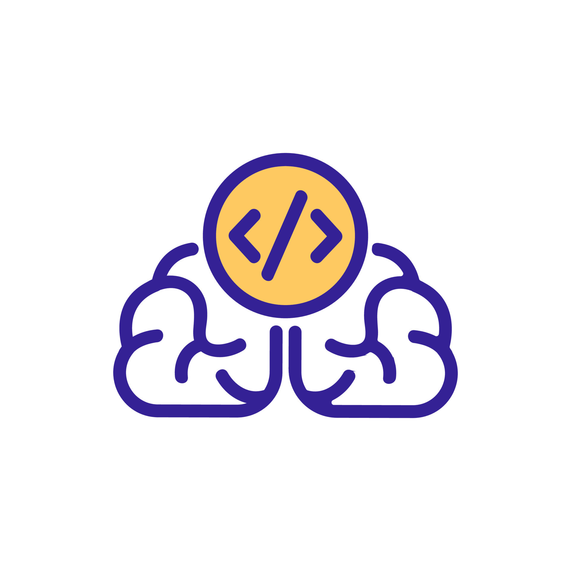 Developer Programmer Icon Vector Isolated Contour Symbol Illustration 9961826 Vector Art At