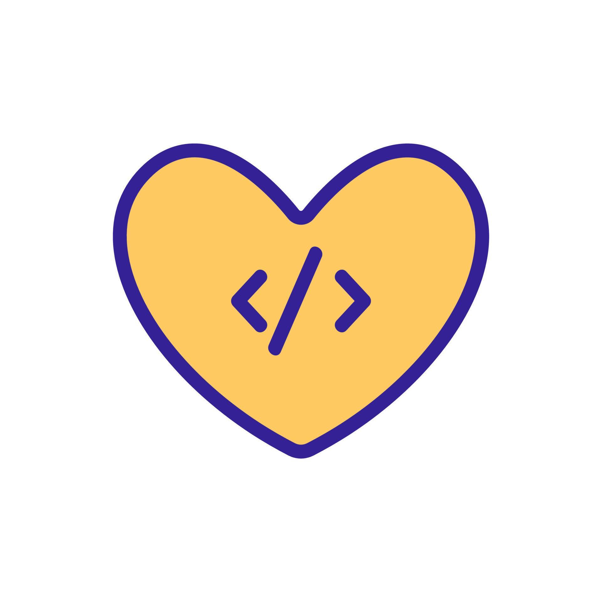 code programming icon vector. Isolated contour symbol illustration ...