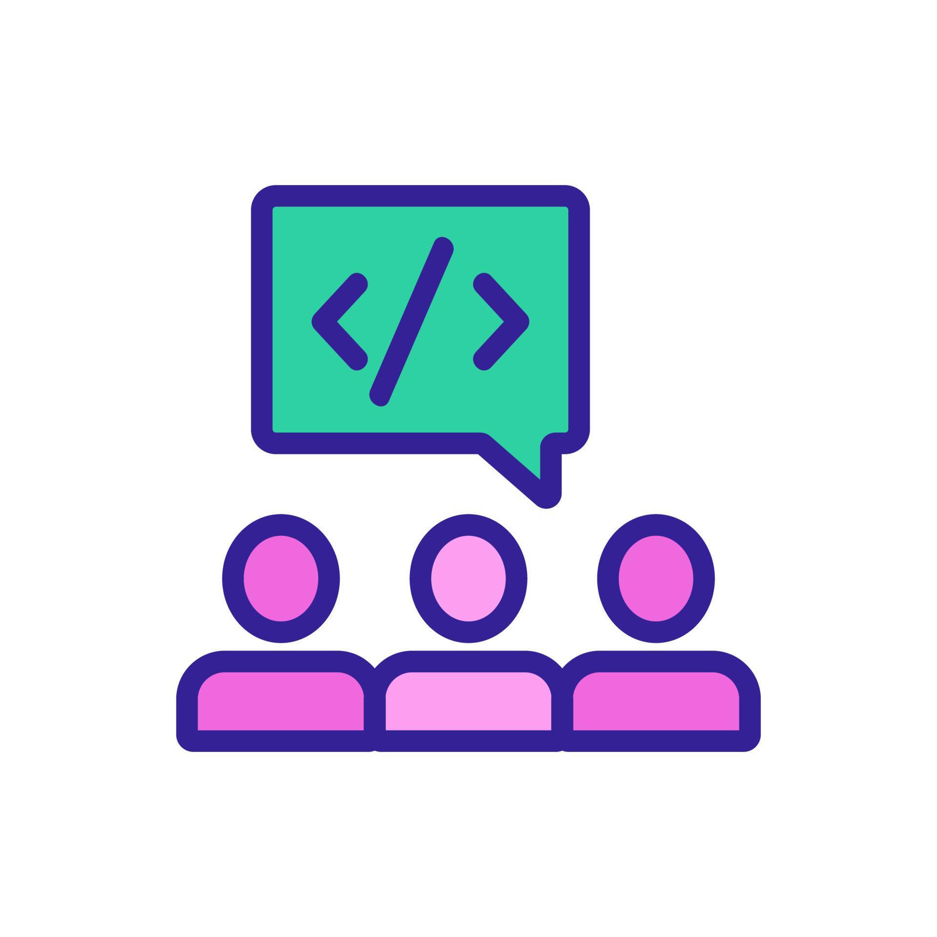 programmer icon vector. Isolated contour symbol illustration 9961834 ...