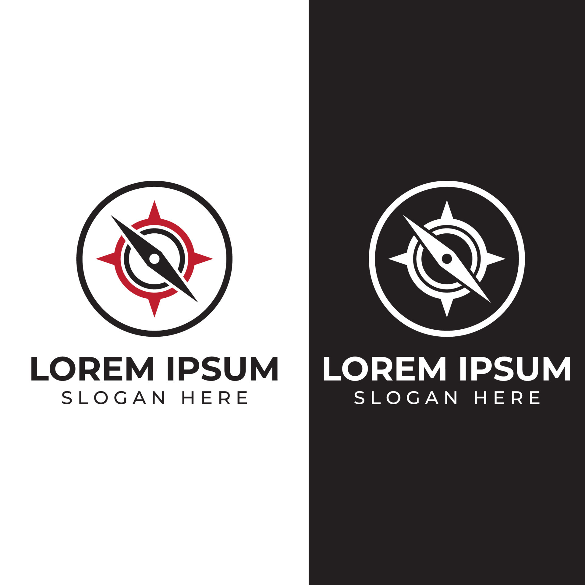 Compass Logo Directional Guide Or Pandom Compass Logo Icon Vector Illustration Template