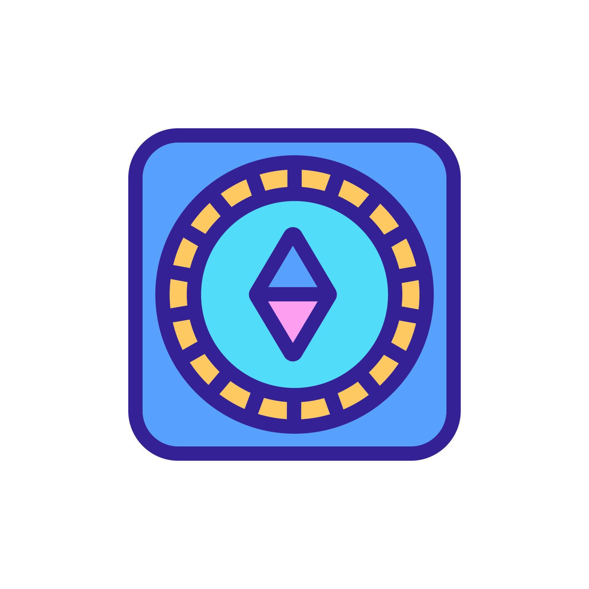 Compass Device For Orientation Icon Vector Outline Illustration 9966615