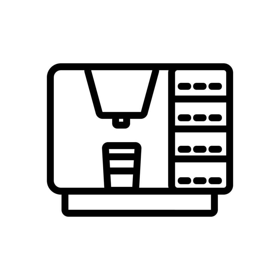 automatic coffee machine with paper cup icon vector outline ... automatic coffee machine with paper cup icon vector outline ...