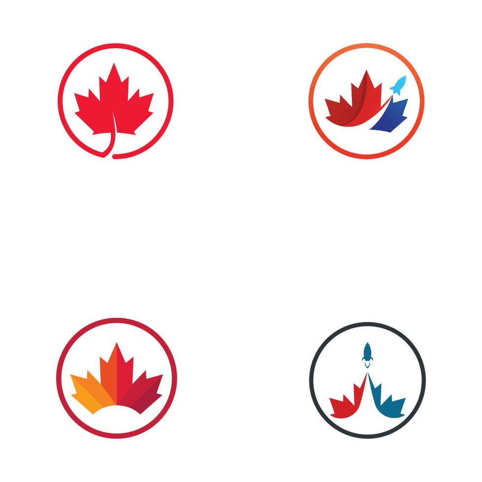 Maple Leaf Vector Illustration Design Template 9968120 Vector Art At