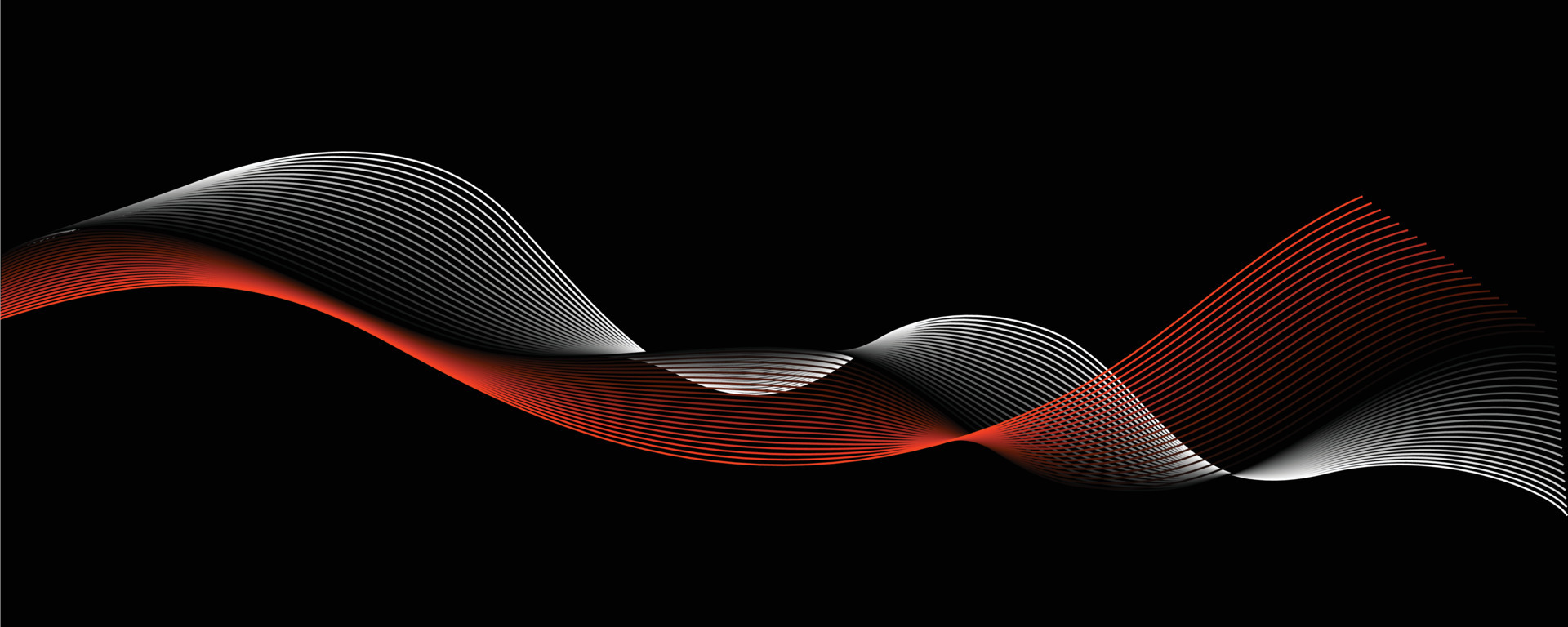 Colorful Abstract Wave In Black Background Dynamic Abstract Line Design In Modern And Luxurious