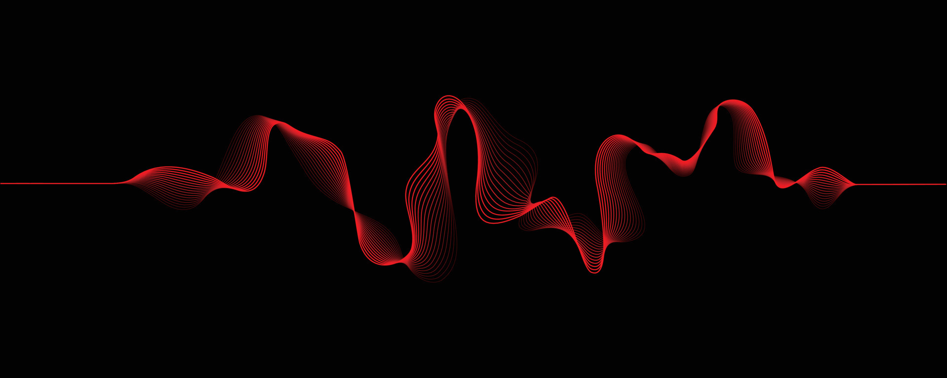 Colorful Abstract Wave In Black Background Dynamic Abstract Line Design In Modern And Luxurious