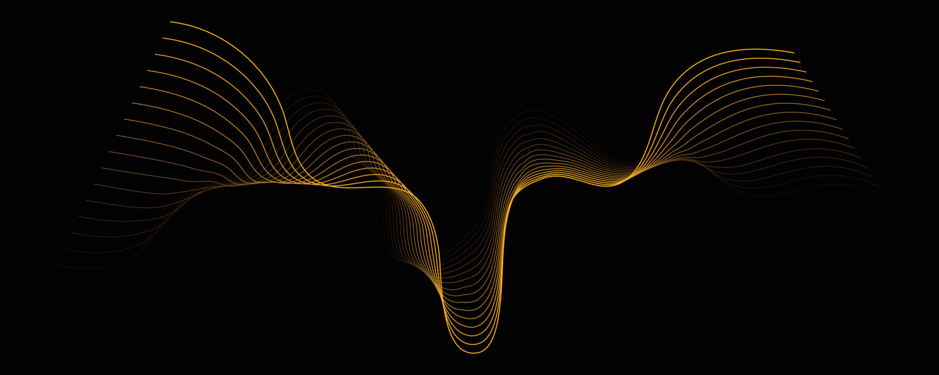 Colorful Abstract Wave In Black Background Dynamic Abstract Line Design In Modern And Luxurious