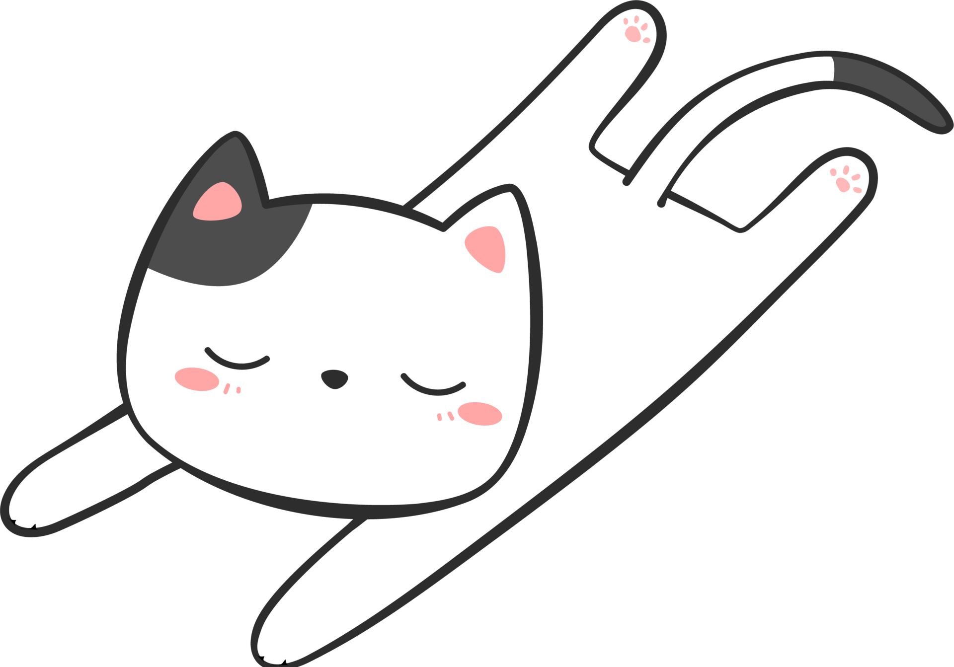 Cute Kitty Cat Laying Down Cartoon Element 9973930 PNG Cute Kitty Cat Laying Down Cartoon Element 9973930 PNG