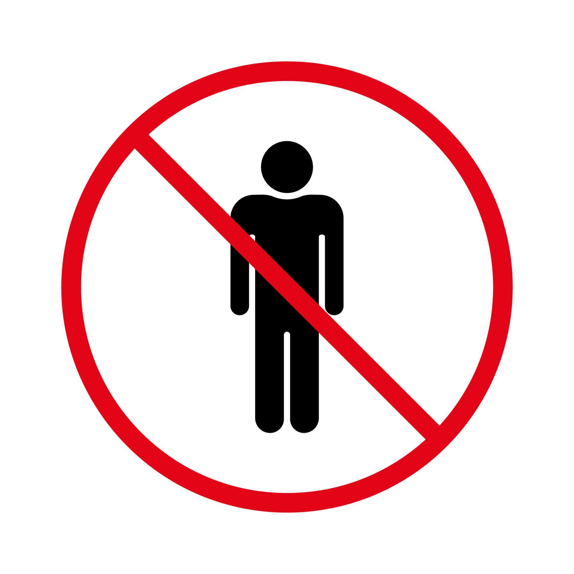 Forbidden Entry Man Pictogram. Ban Men Pedestrian Black Silhouette Icon ... Forbidden Entry Man Pictogram. Ban Men Pedestrian Black Silhouette Icon ...