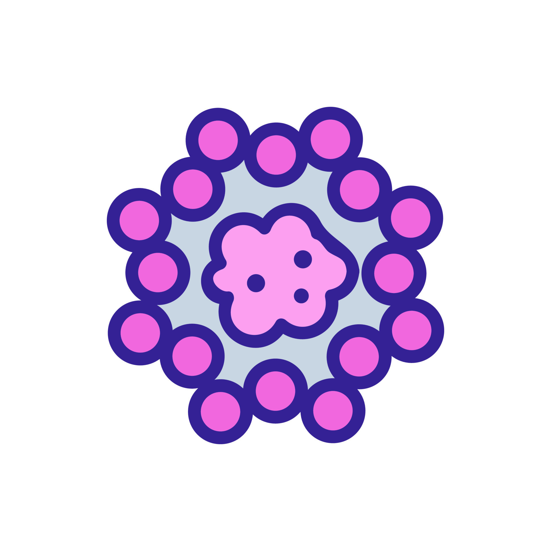 Cancer Virus Icon Vector Isolated Contour Symbol Illustration 9975253 Vector Art At Vecteezy