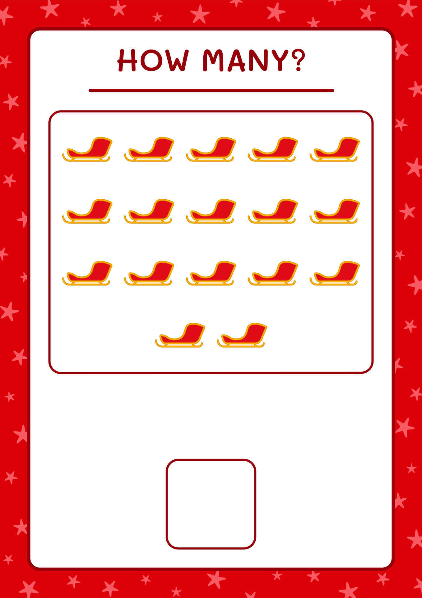 How many santa claus sleigh, game for children. Vector illustration ...