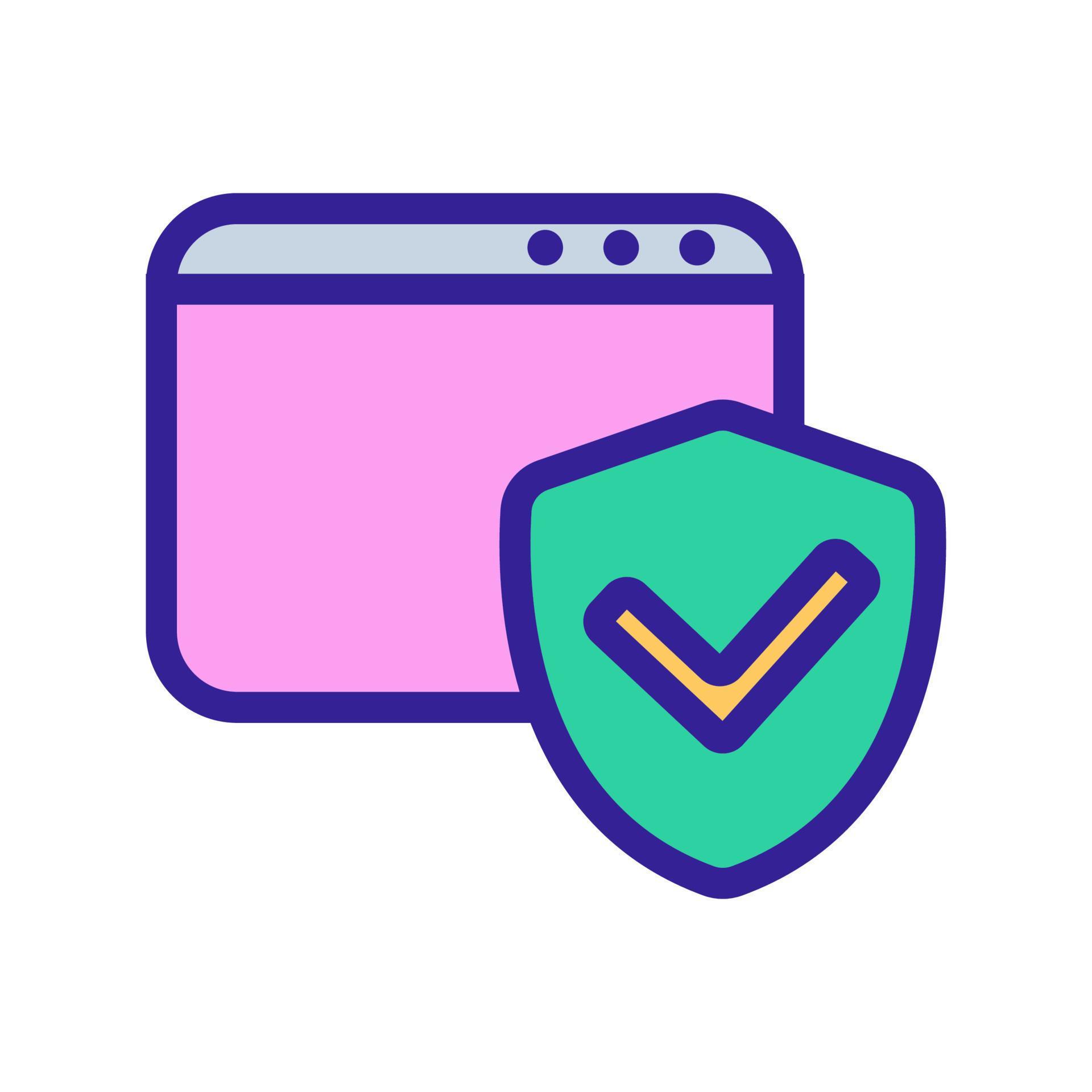 Browser shield protection icon vector. Isolated contour symbol illustration 9986822 Vector Art ...