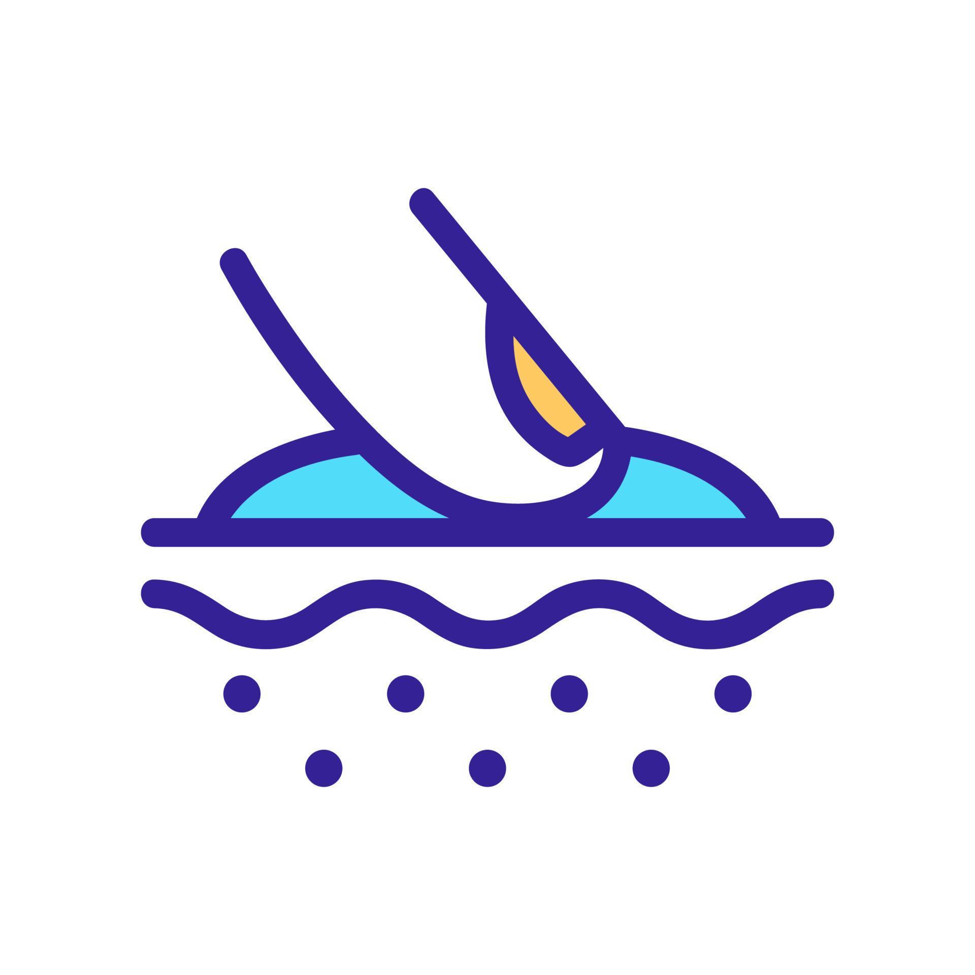 Applying the cream icon to the vector. Isolated contour symbol illustration 9990661 Vector Art ...