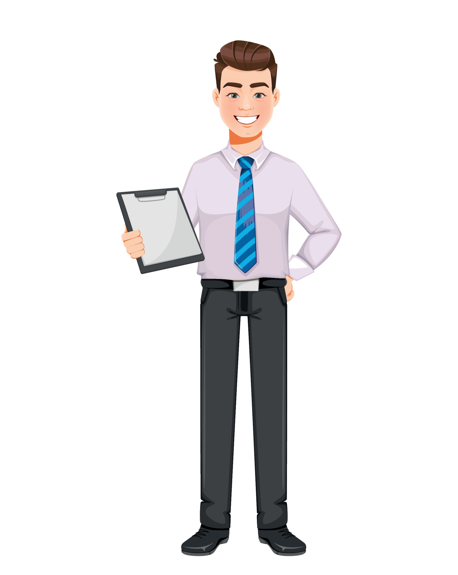 Handsome business man holding clipboard 9991052 Vector Art at Vecteezy Handsome business man holding clipboard 9991052 Vector Art at Vecteezy