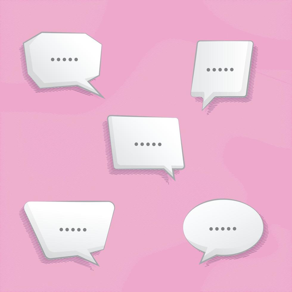 Speech Bubble Vector Set 9999639 Vector Art At Vecteezy