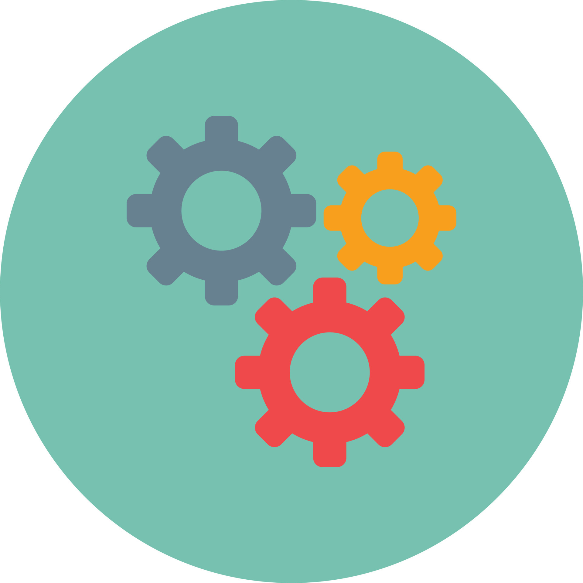 Setting Flat Circle Multicolor 10003071 Vector Art at Vecteezy