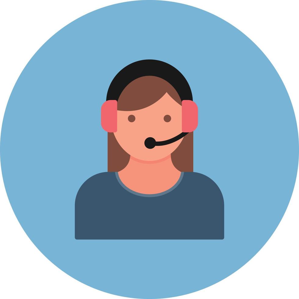 Operator Flat Circle Multicolor 10003081 Vector Art at Vecteezy