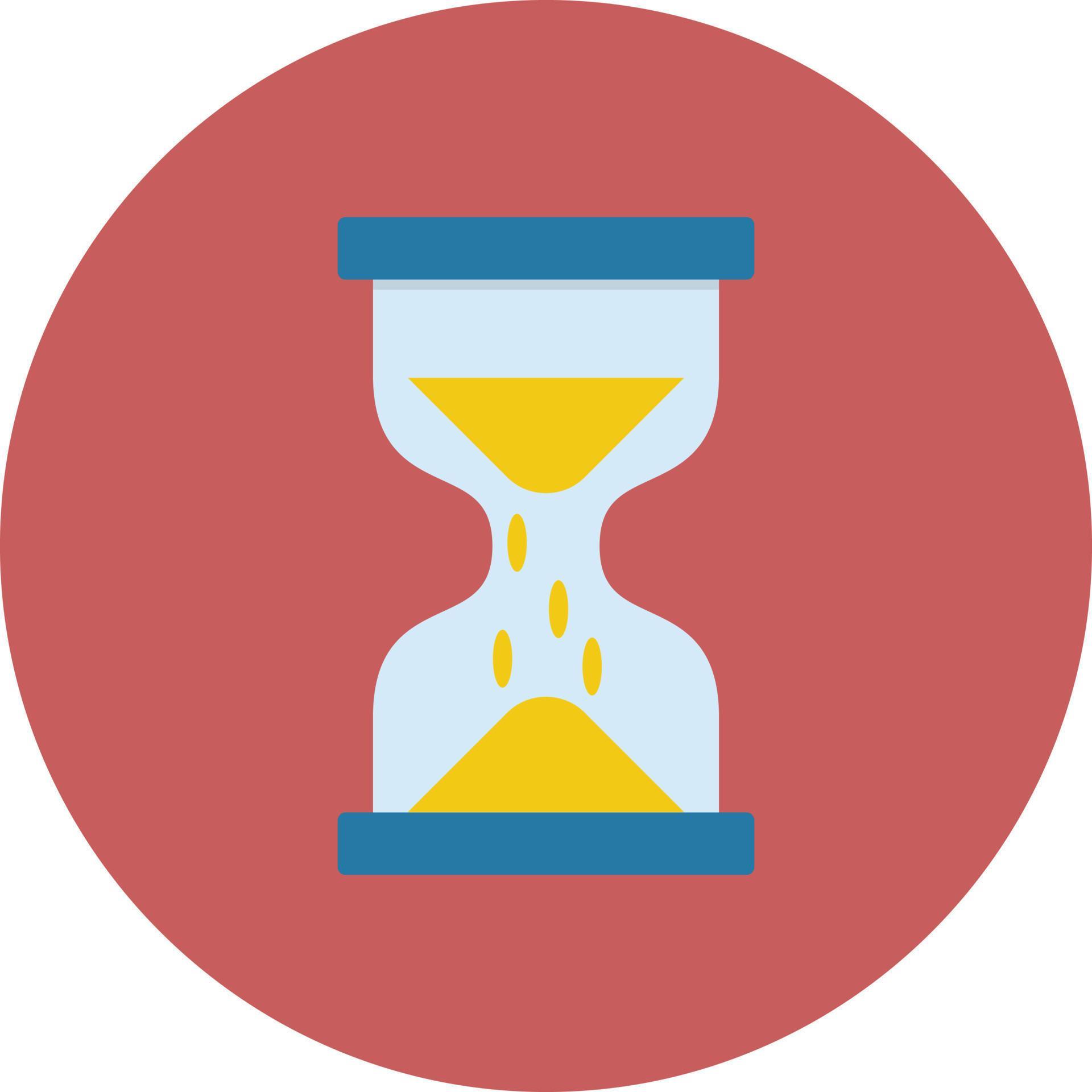 Hourglass Flat Circle Multicolor 10003102 Vector Art At Vecteezy