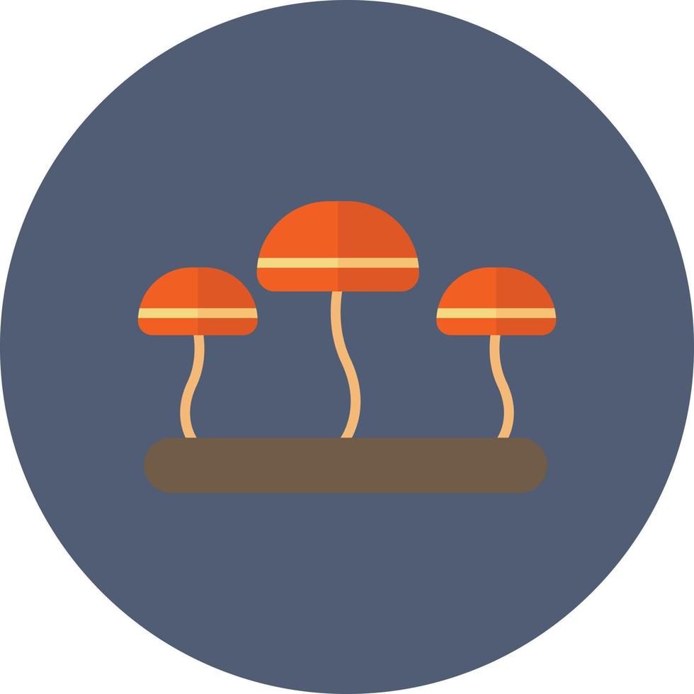 Fungus Flat Circle Multicolor 10004029 Vector Art At Vecteezy