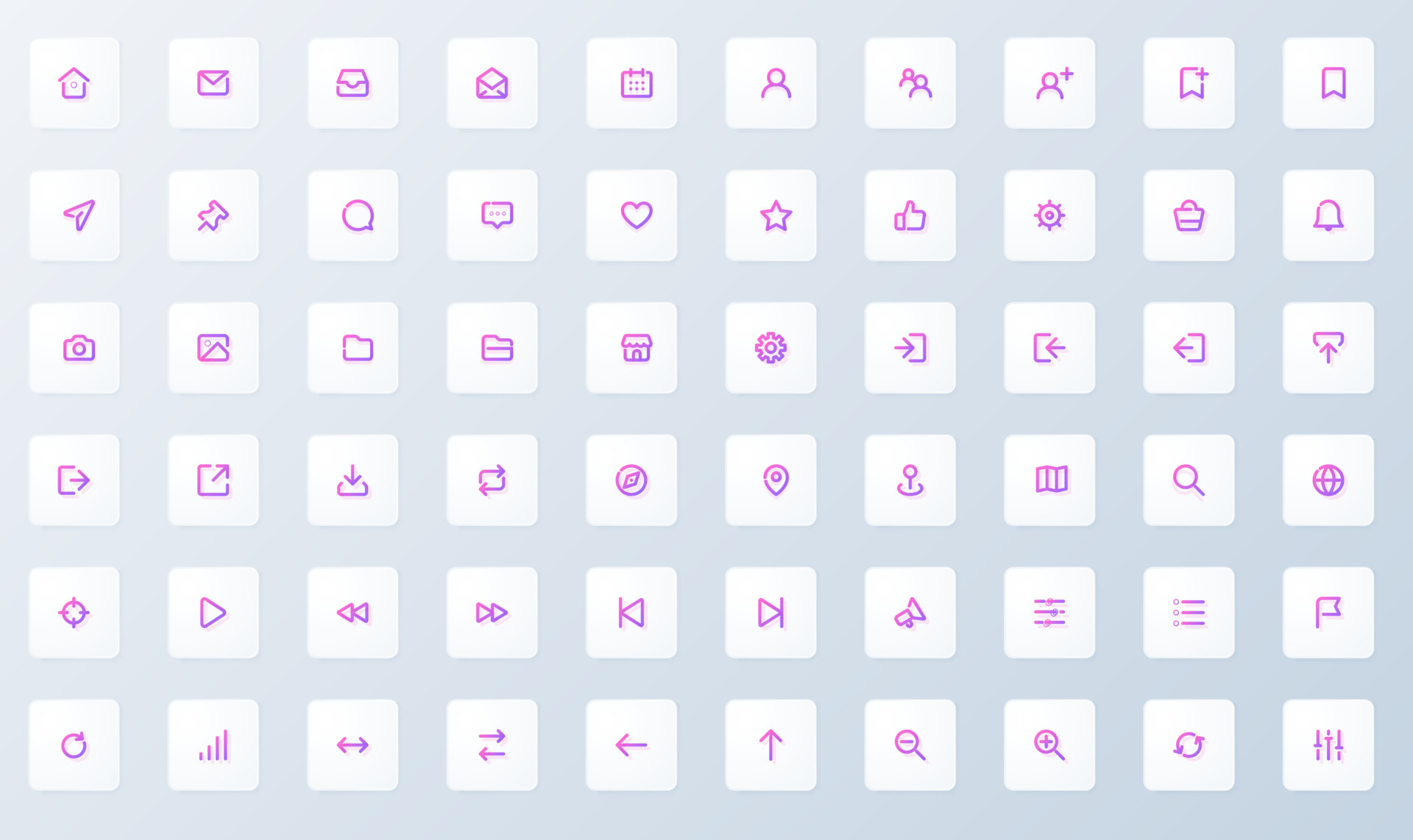 Gradient Web and mobile ui icons pack 10008017 Vector Art at Vecteezy