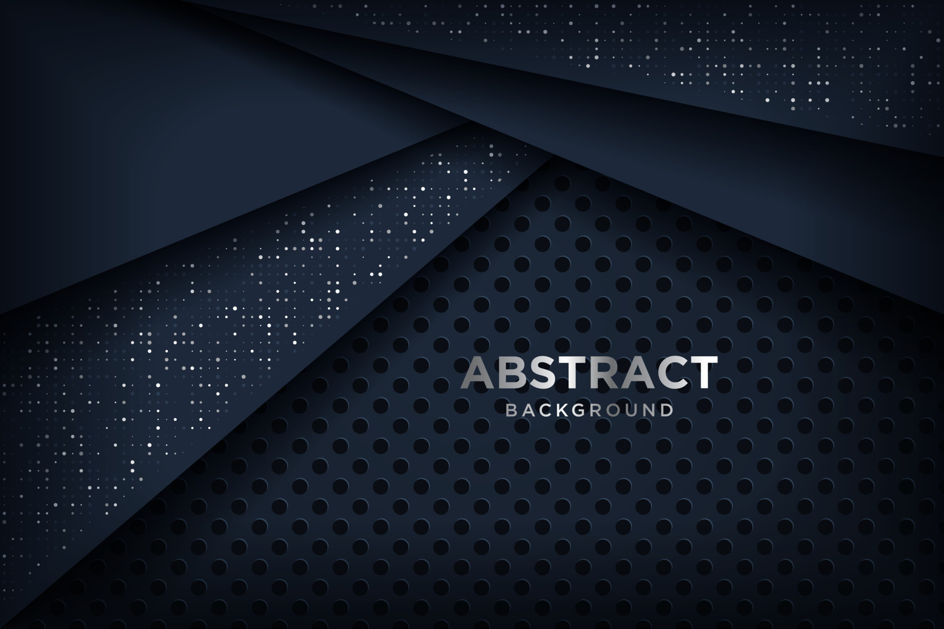 Dark Abstract Background Overlap Layers Texture With Grey And Arrow