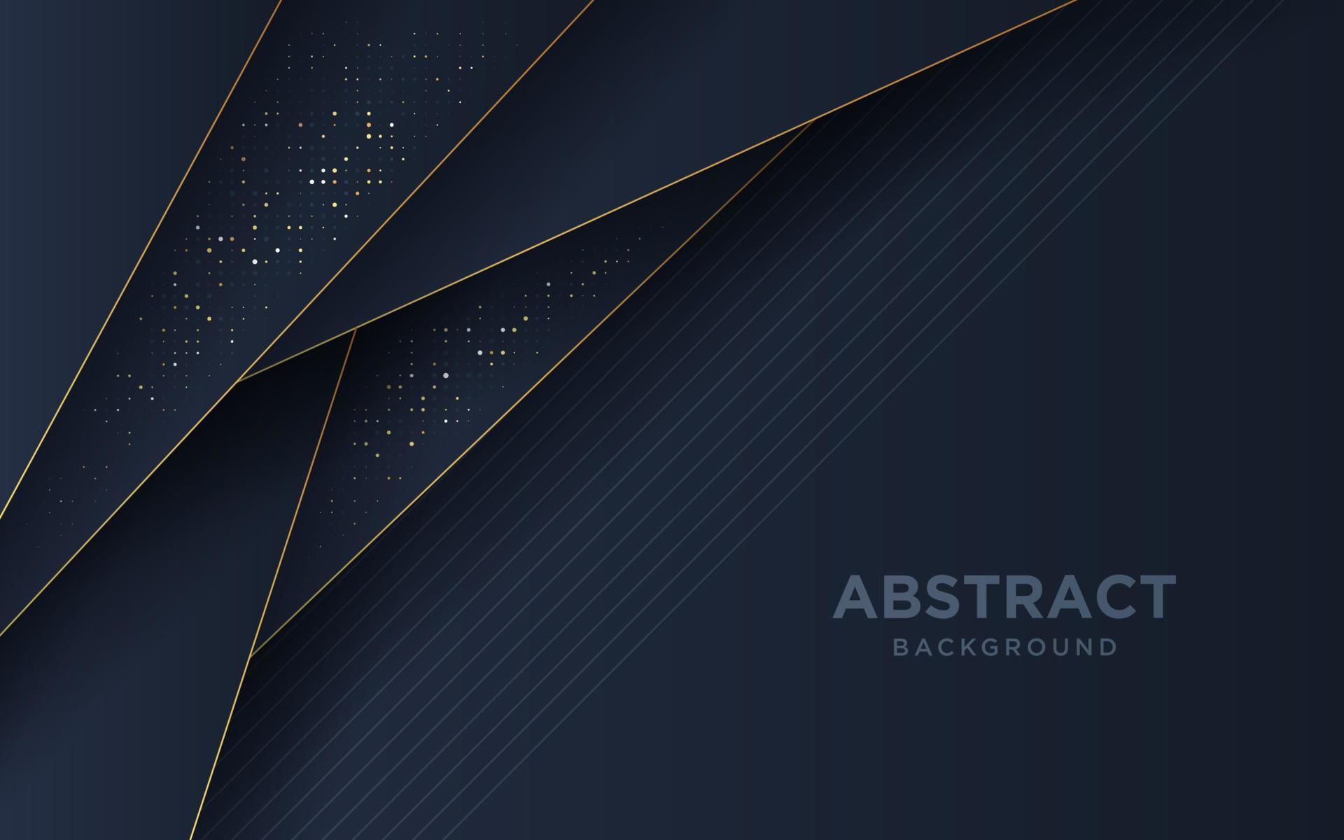 Dark Abstract Background With Black Overlap Layers Realistic Texture With Light Effect And