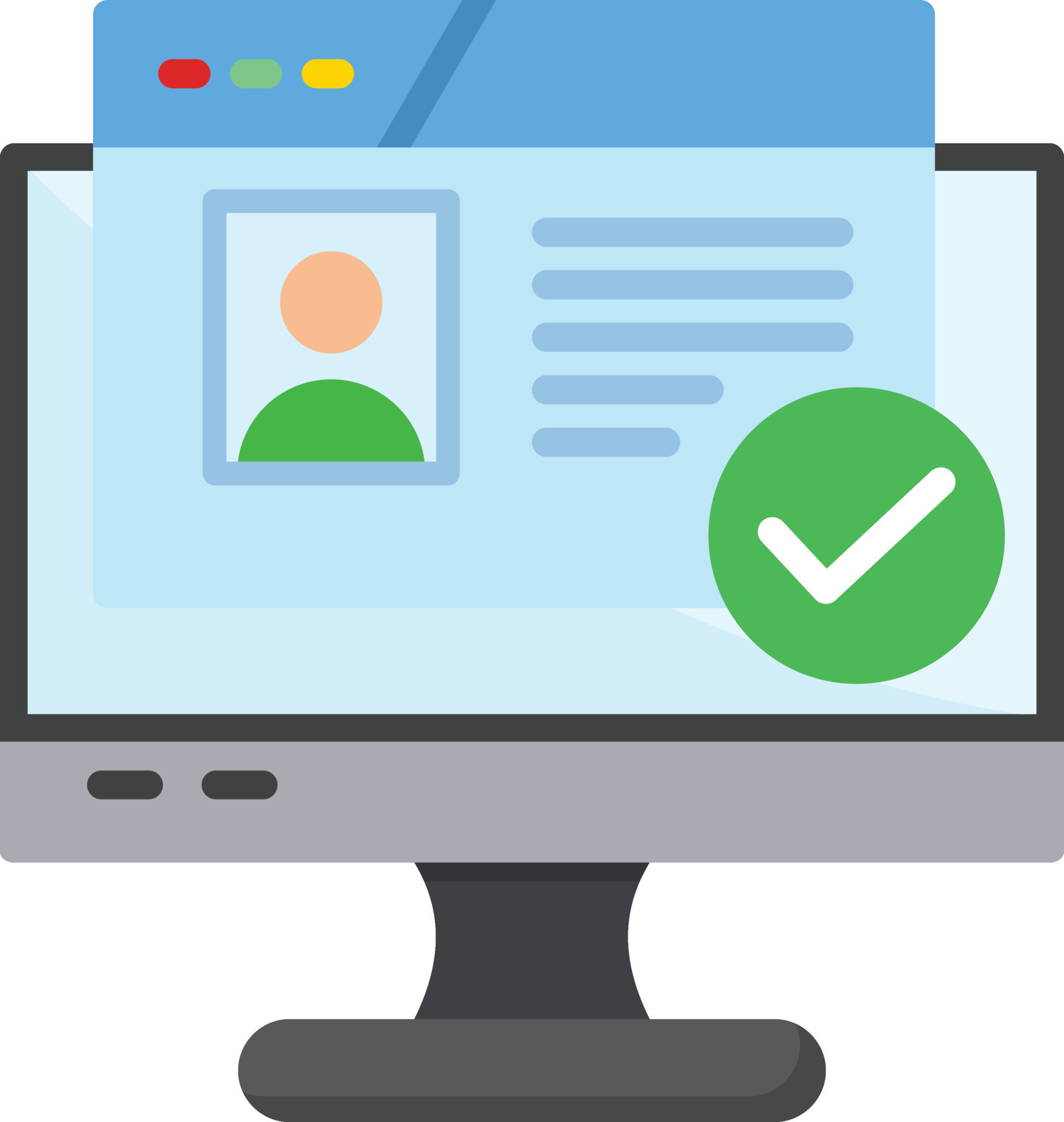 Account Flat Icon 10010004 Vector Art at Vecteezy