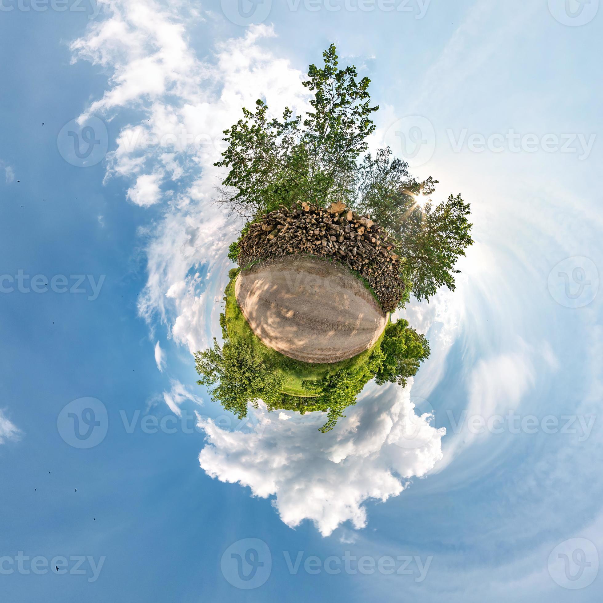 Little planet transformation of spherical panorama 360 degrees ...