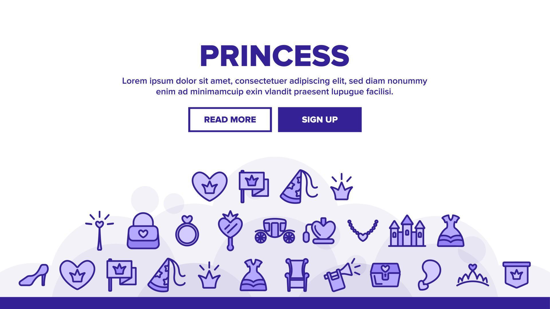 Collection Princess Elements Vector Icons Set 10015000 Vector Art at ... Collection Princess Elements Vector Icons Set 10015000 Vector Art at ...