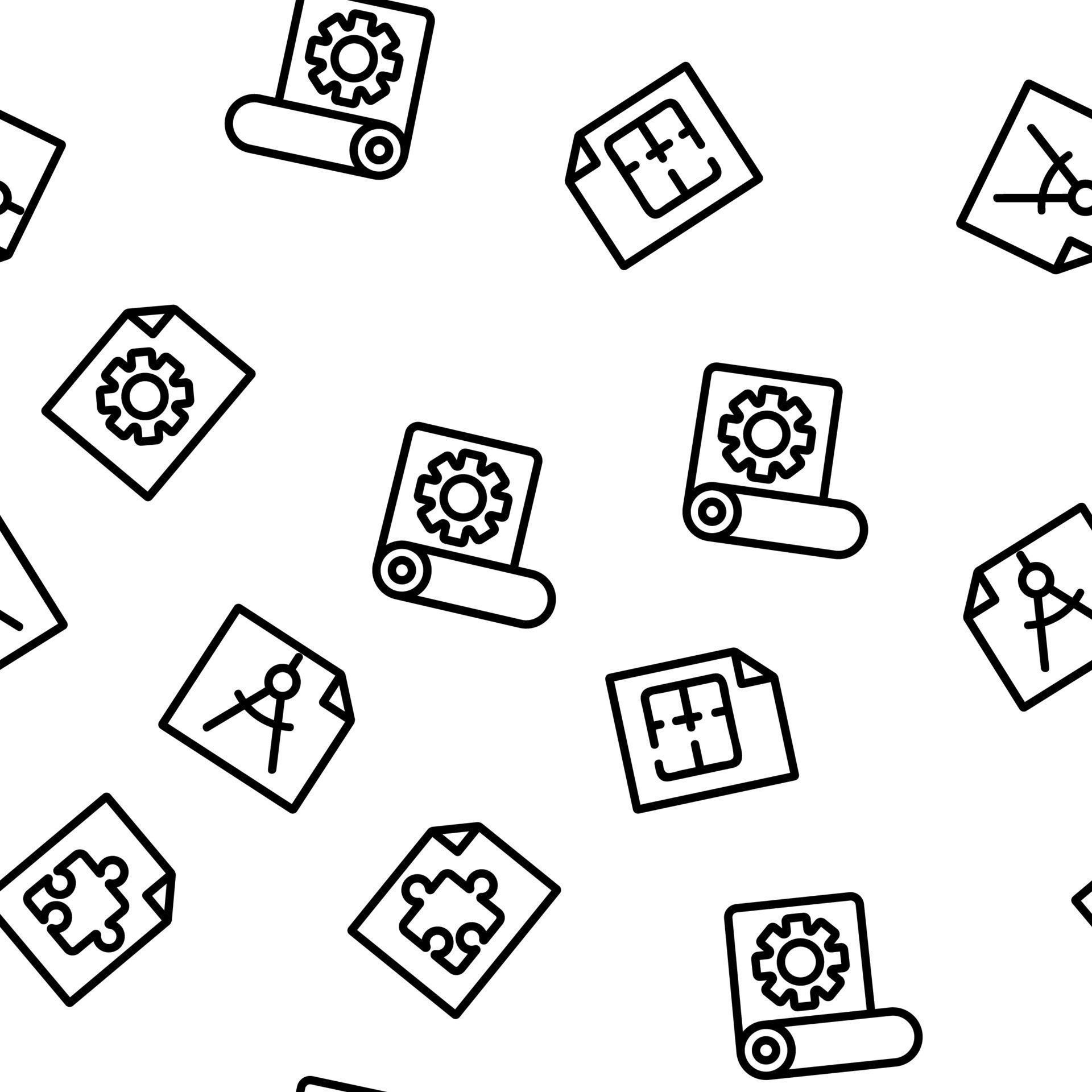 Technical Documentation Vector Seamless Pattern 10016313 Vector Art At Vecteezy