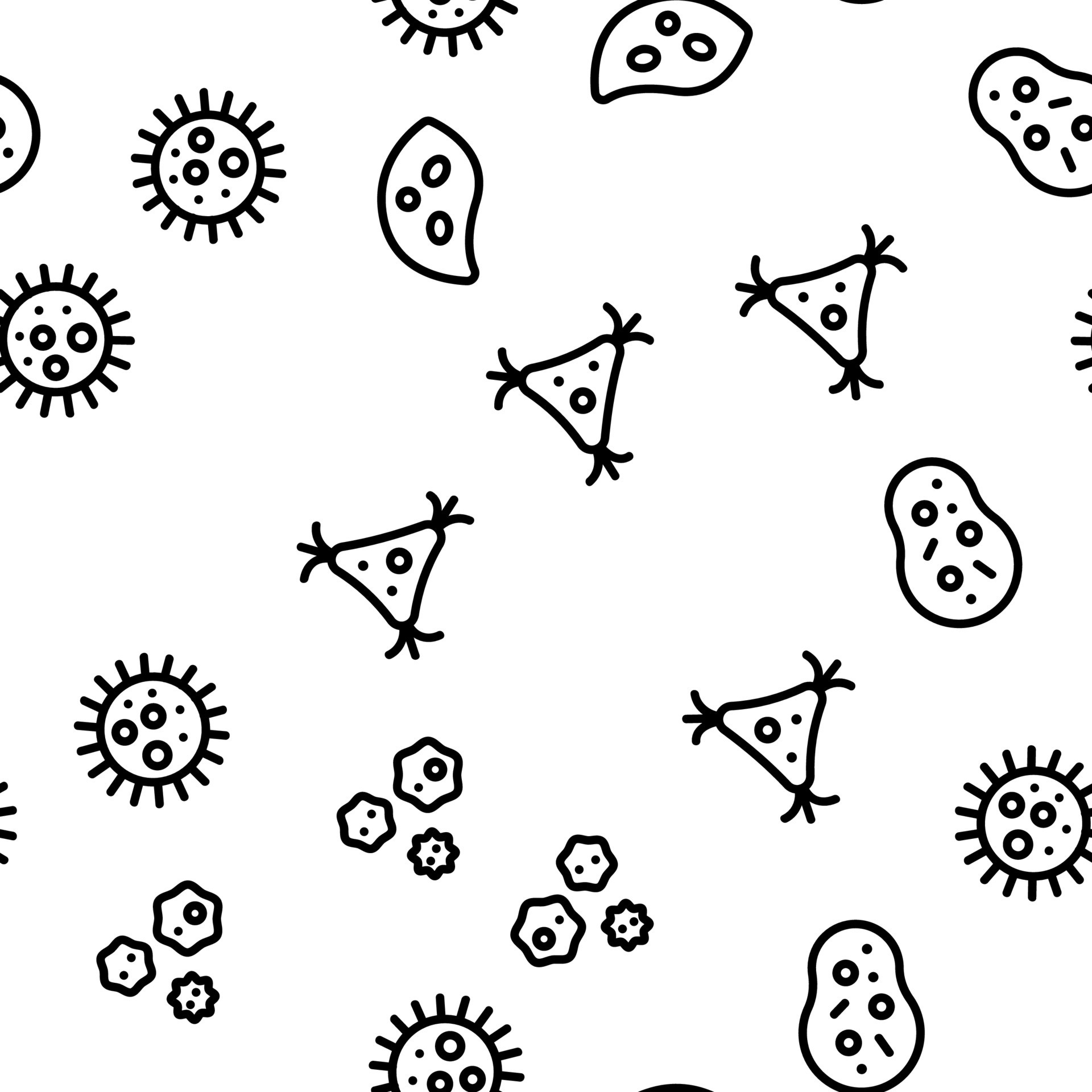 Pathogen Vector Seamless Pattern 10016521 Vector Art at Vecteezy