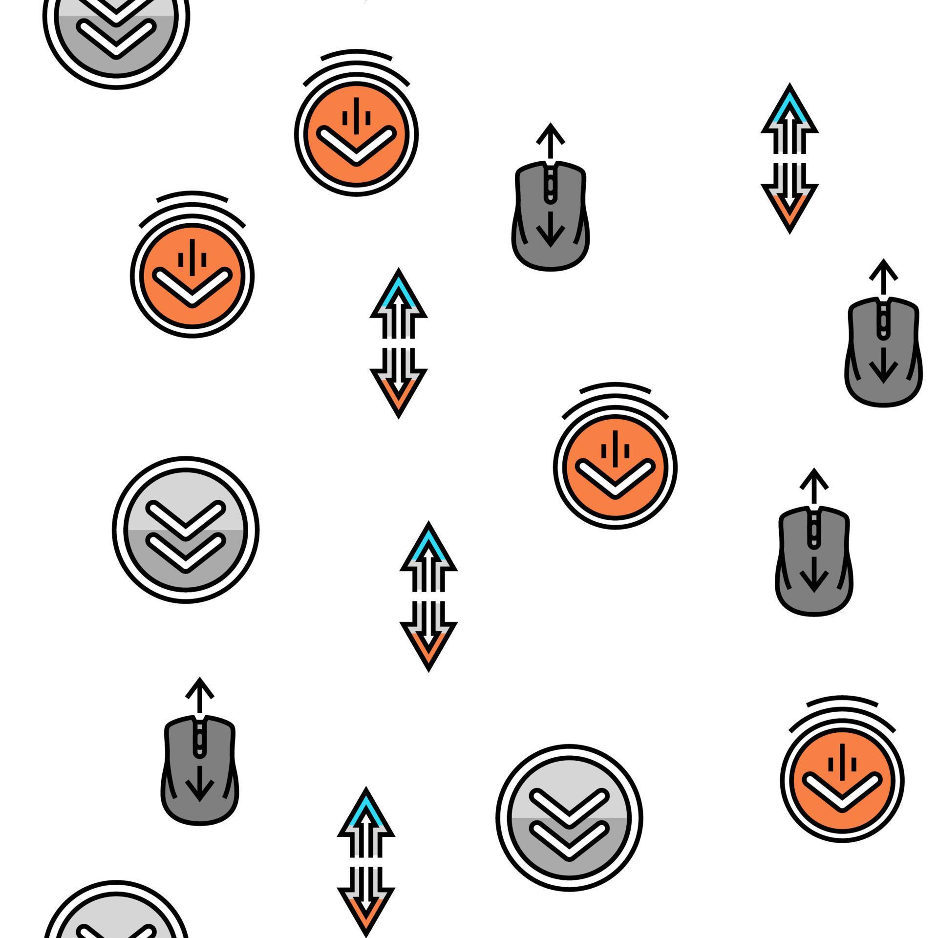 Scroll Computer Mouse Cursor Vector Seamless Pattern 10017779 Vector Art At Vecteezy