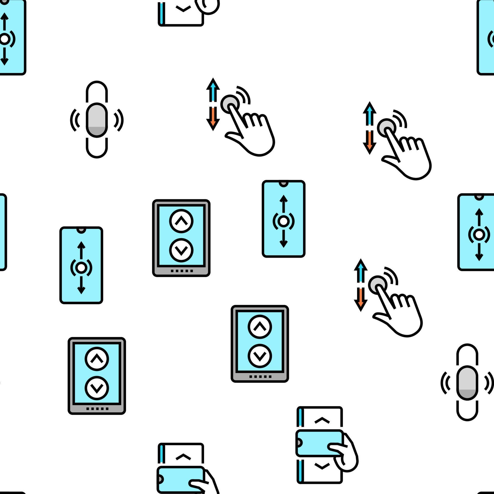 Scroll Computer Mouse Cursor Vector Seamless Pattern 10017781 Vector Art At Vecteezy
