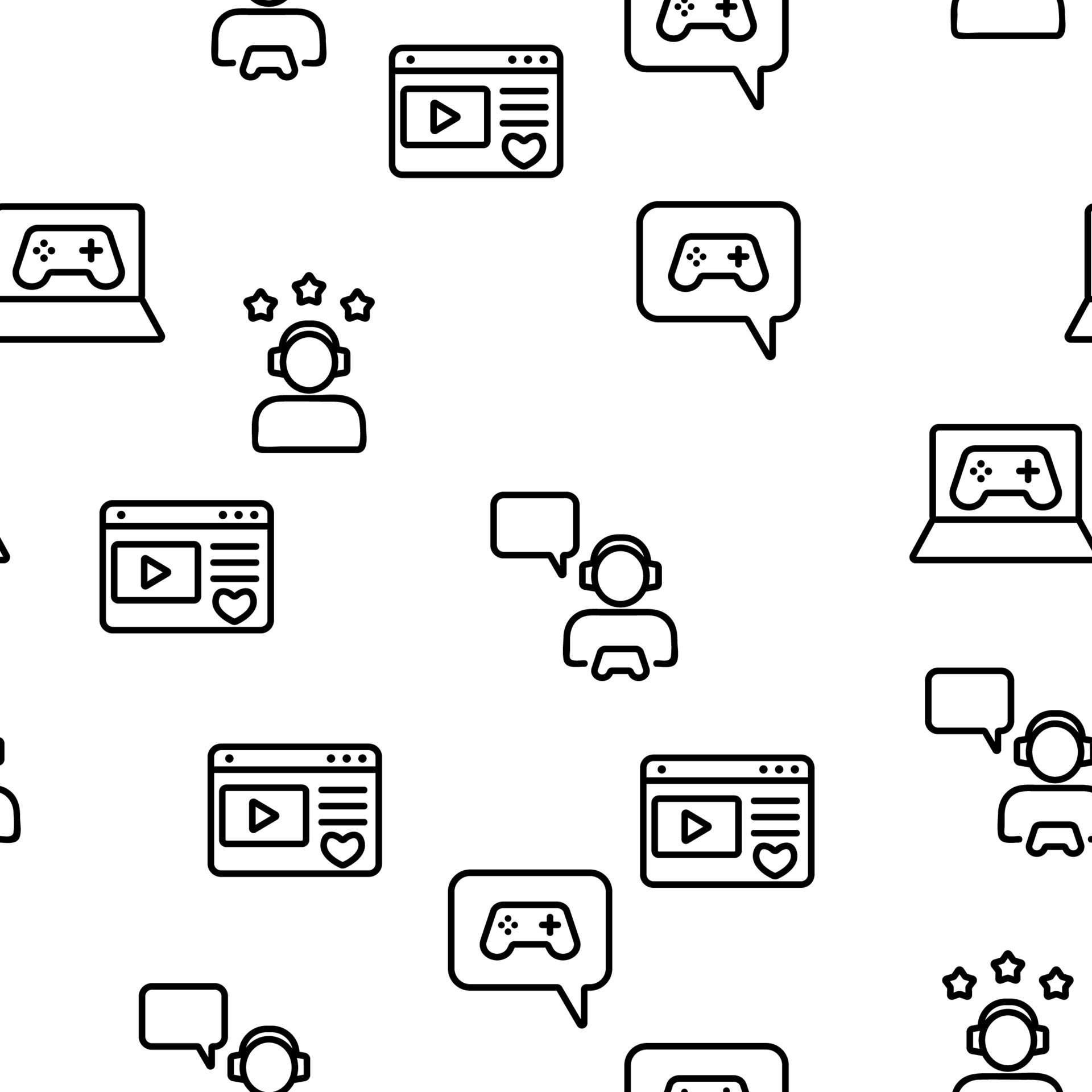 Stream Live Video Vector Seamless Pattern 10018003 Vector Art at Vecteezy Stream Live Video Vector Seamless Pattern 10018003 Vector Art at Vecteezy