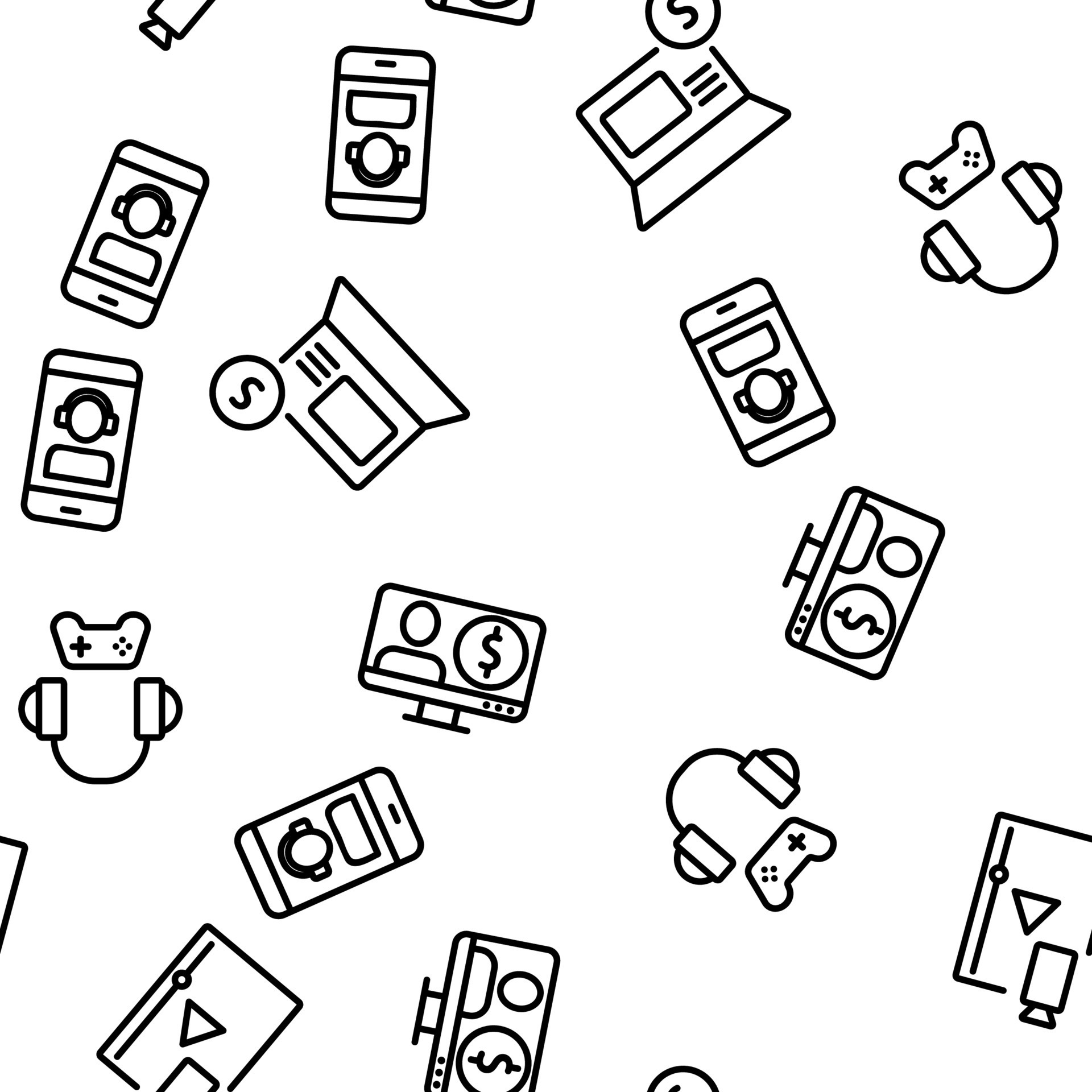 Stream Live Video Vector Seamless Pattern 10018007 Vector Art at Vecteezy Stream Live Video Vector Seamless Pattern 10018007 Vector Art at Vecteezy