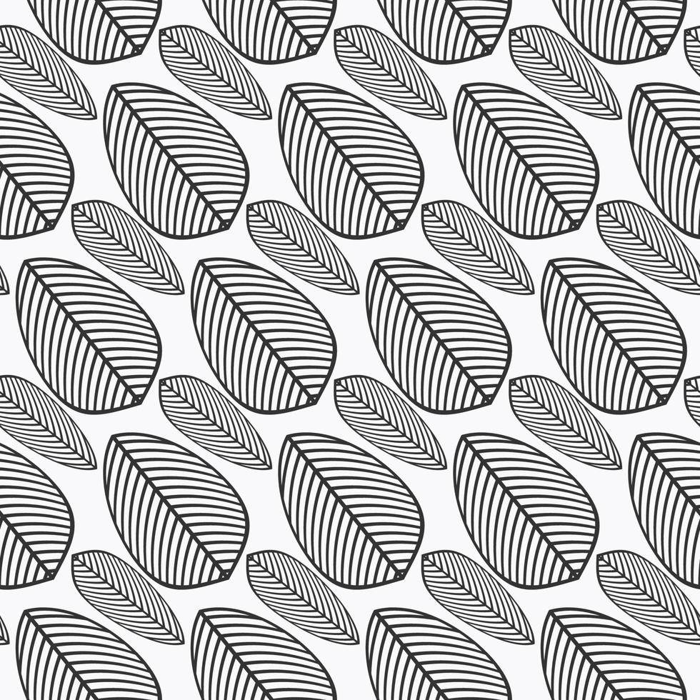 Simple Leaves Seamless Pattern 10018180 Vector Art At Vecteezy