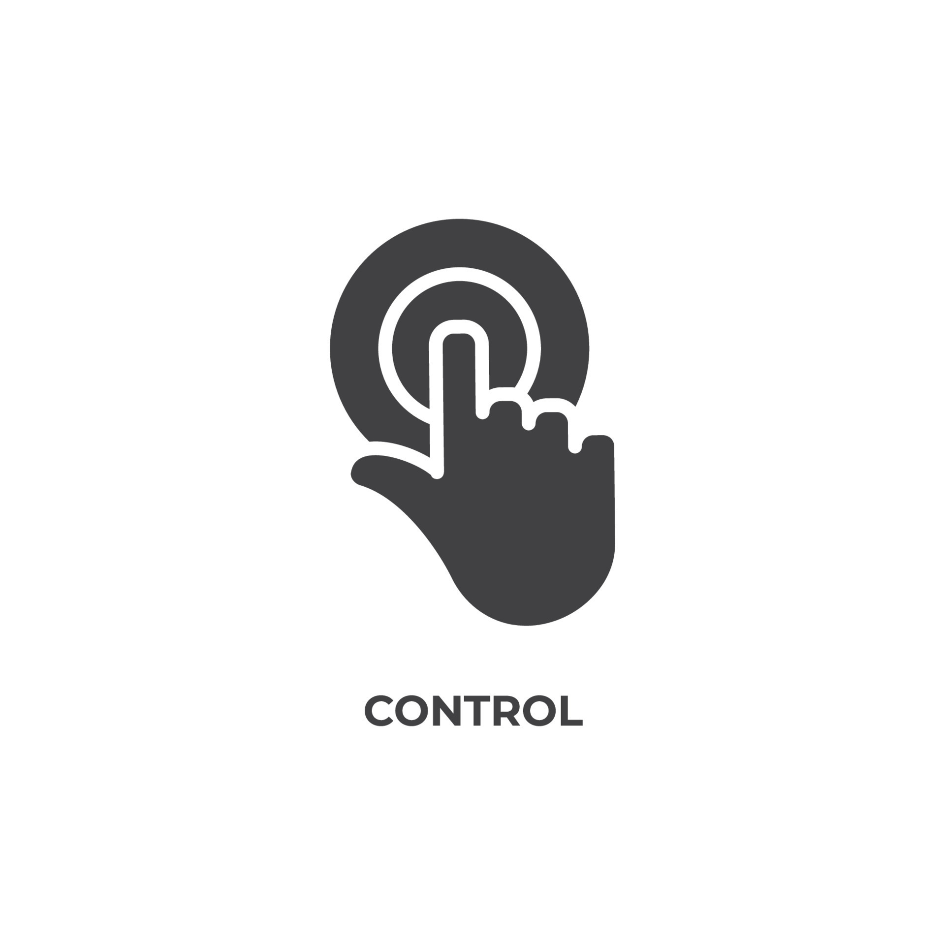Vector Sign Of Control Symbol Is Isolated On A White Background Icon Color Editable 10019084