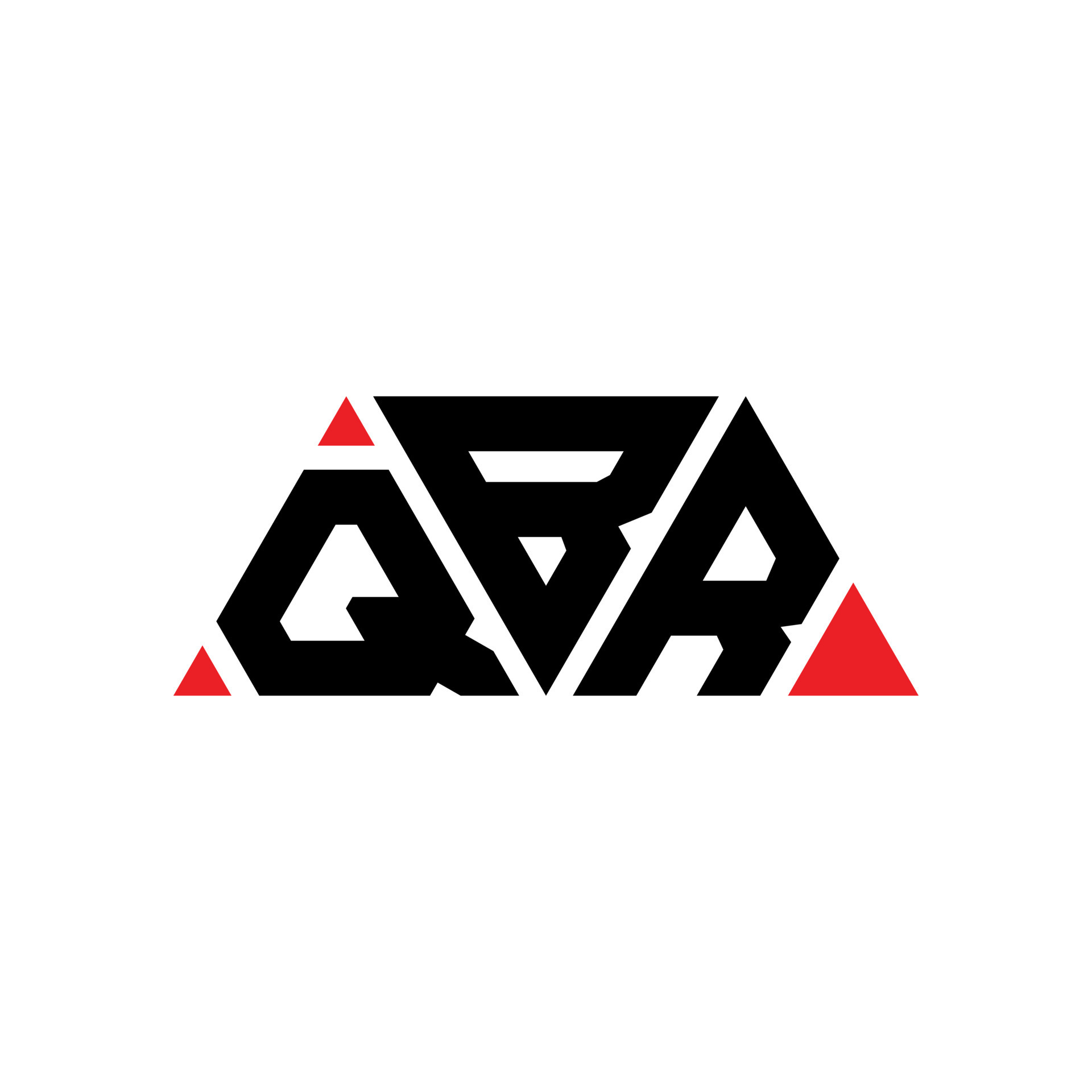 QBR triangle letter logo design with triangle shape. QBR triangle logo ... QBR triangle letter logo design with triangle shape. QBR triangle logo ...