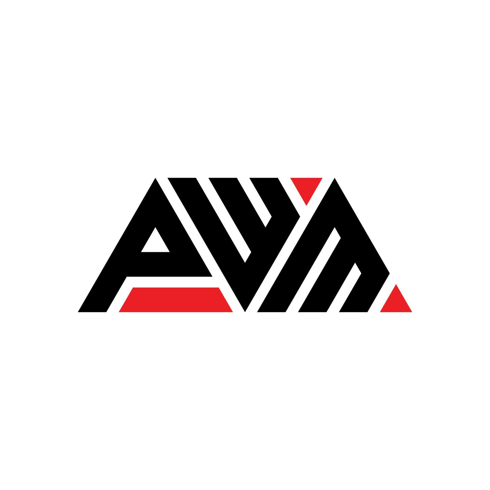 Pwm Triangle Letter Logo Design With Triangle Shape Pwm Triangle Logo Design Monogram Pwm