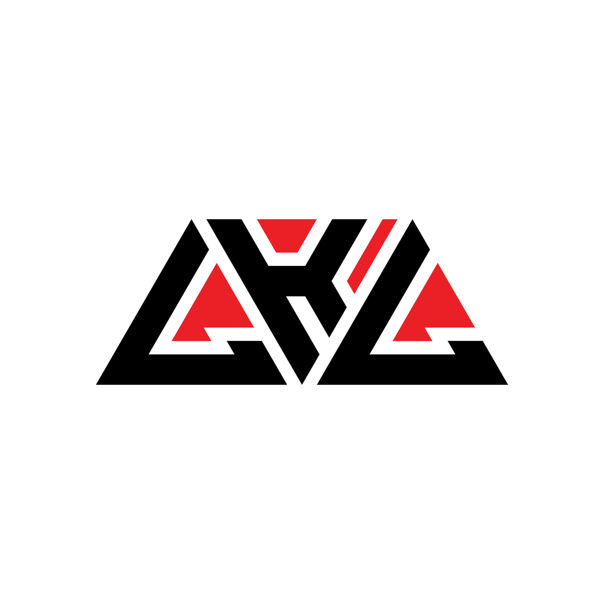 Diseño De Logotipo De Letra Triangular Lkl Con Forma De Triángulo