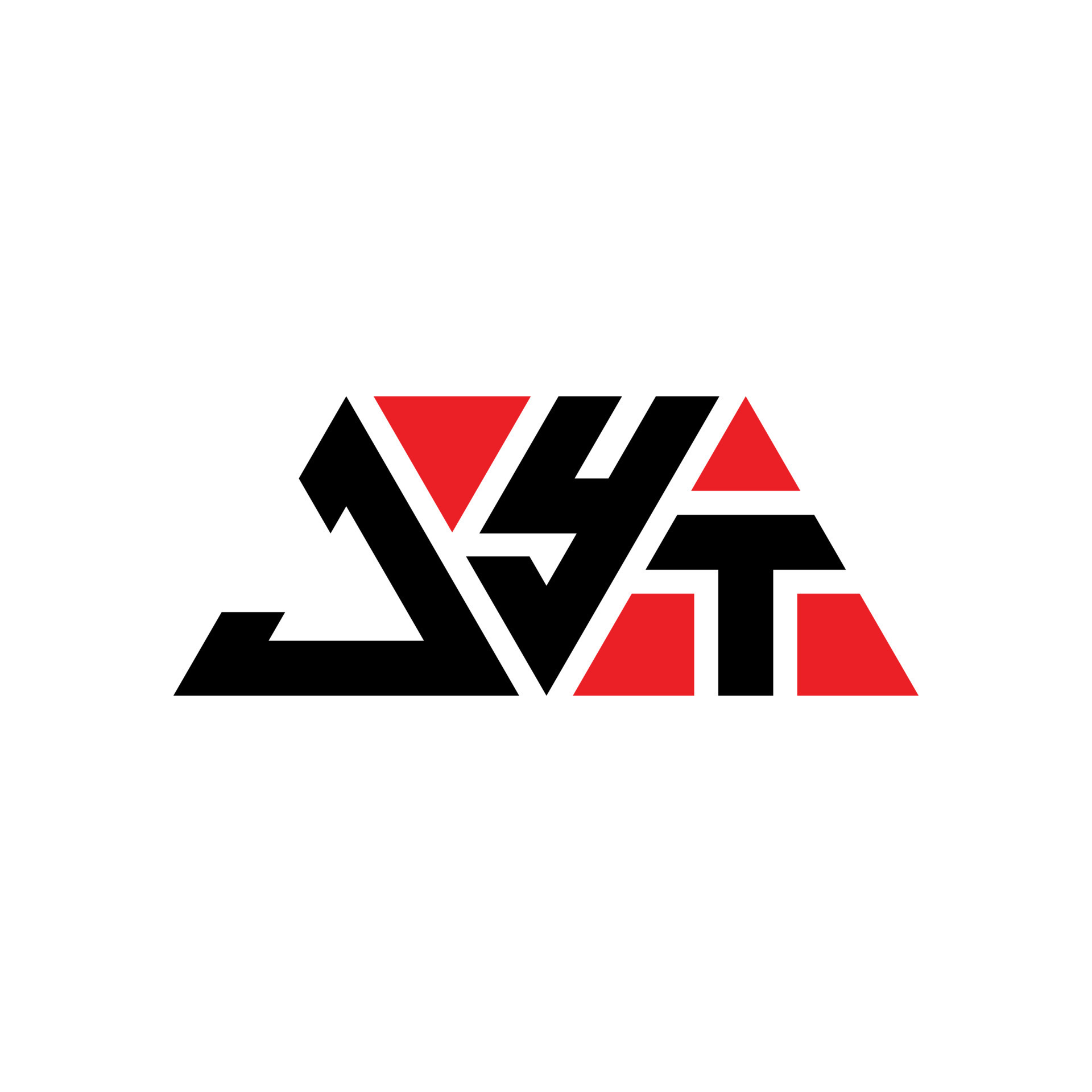 JYT triangle letter logo design with triangle shape. JYT triangle logo design monogram. JYT ...