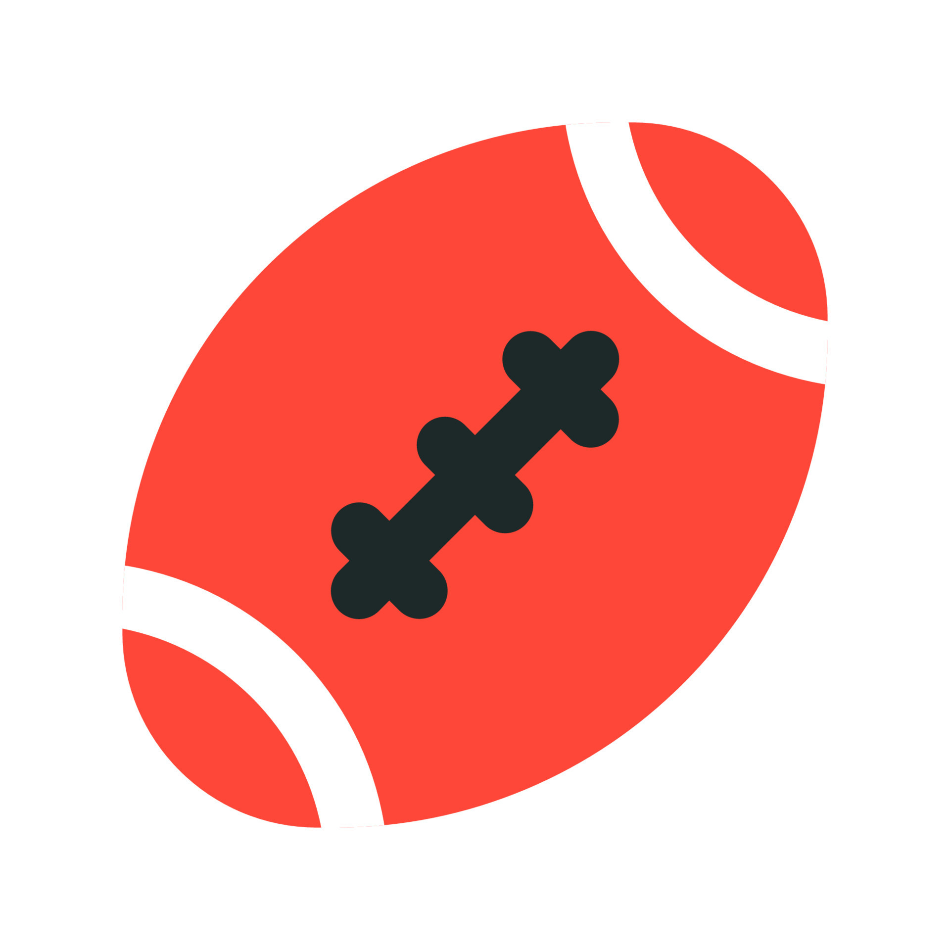 Pelota De Rugby Con Estilo Plano 10030298 Vector En Vecteezy