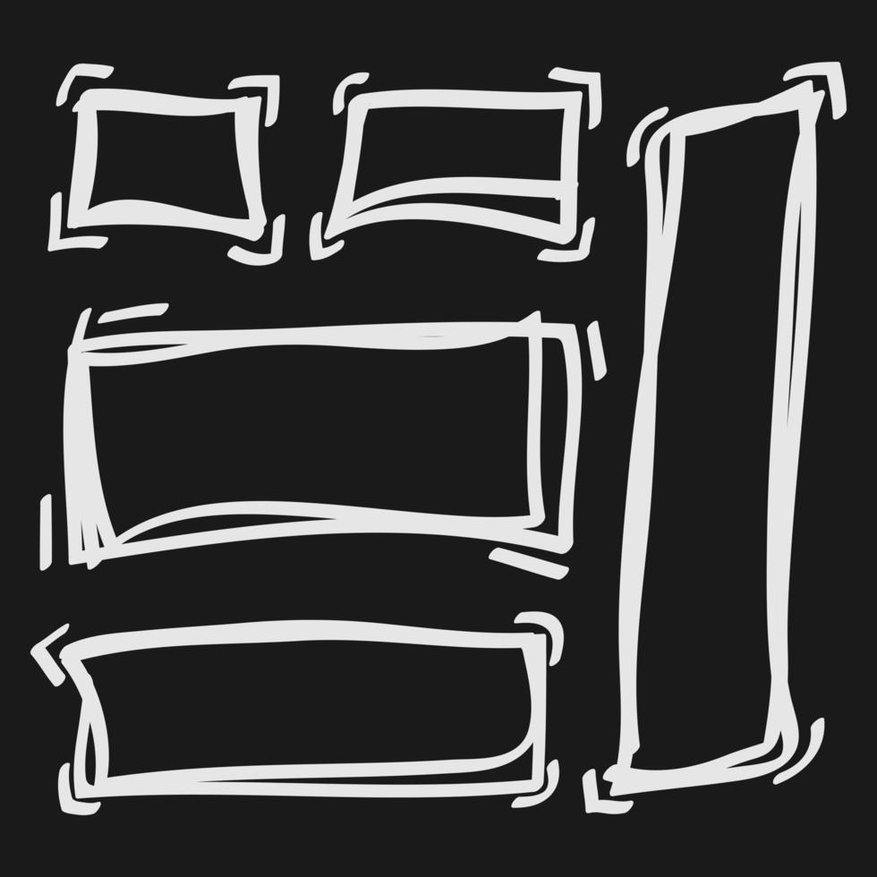 hand drawn simple frame design elements 10032308 Vector Art at Vecteezy