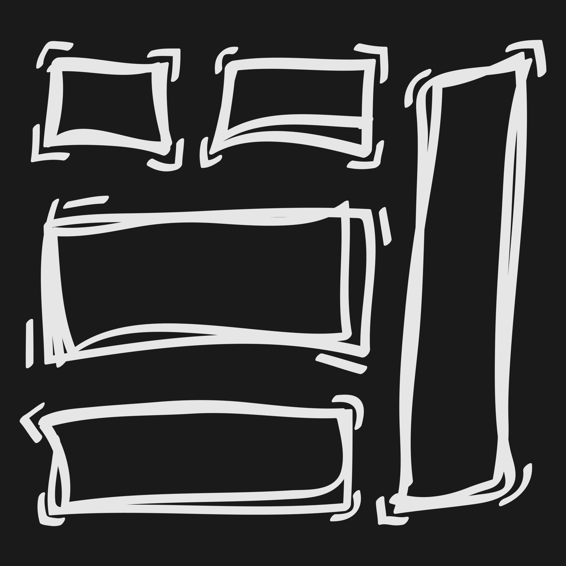 hand drawn simple frame design elements 10032308 Vector Art at Vecteezy